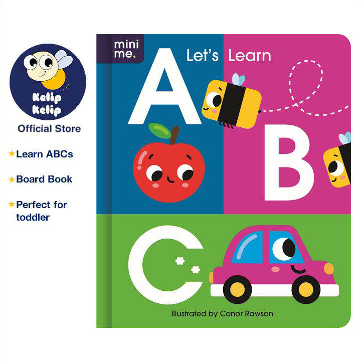 Lets Learn ABC Board Book For Kids With Colourful Illustration | Lazada
