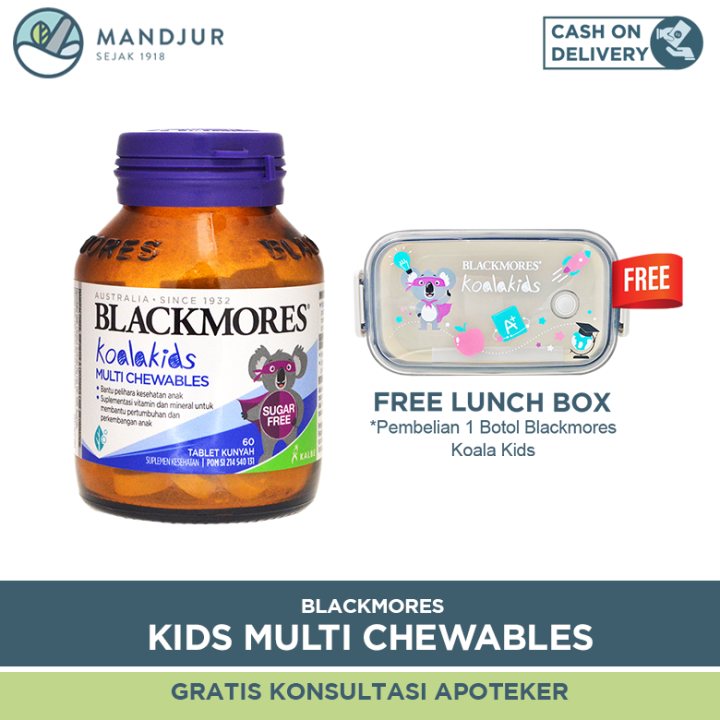 Blackmores Koala Kids Multi Chewables 60 Tablet - Vitamin Anak | Lazada ...