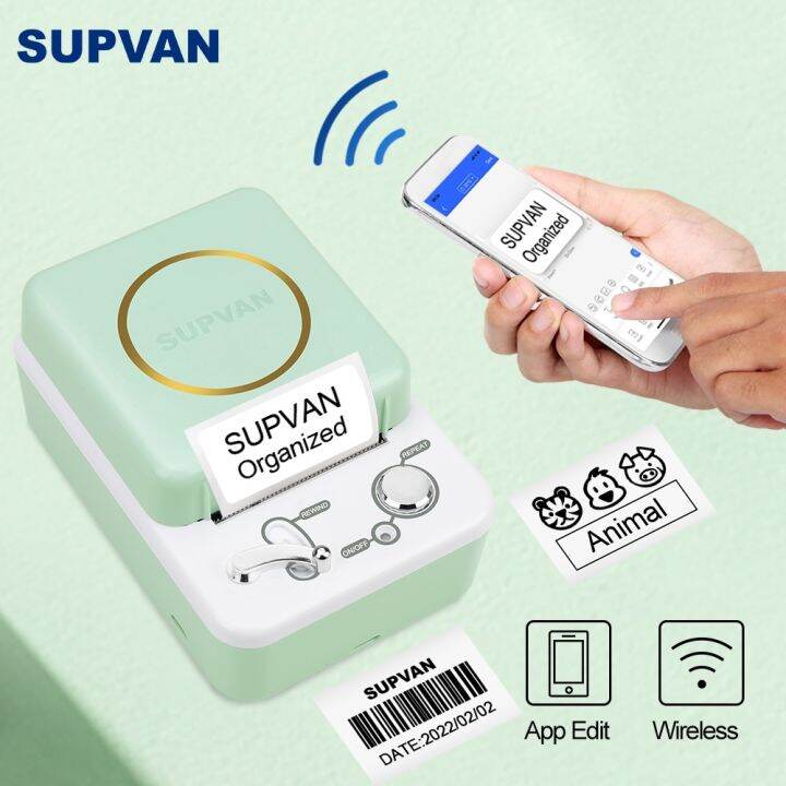 SUPVAN T50m Label Maker Label Printer Portable Bluetooth Inkless ...
