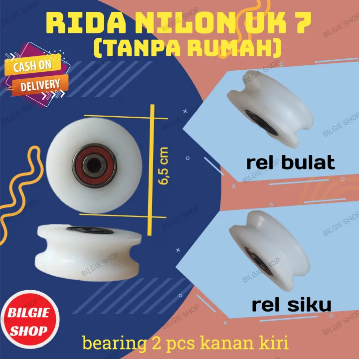 roda pintu pagar nilon untuk rumah roda ukuran 7 cm pager besi ...