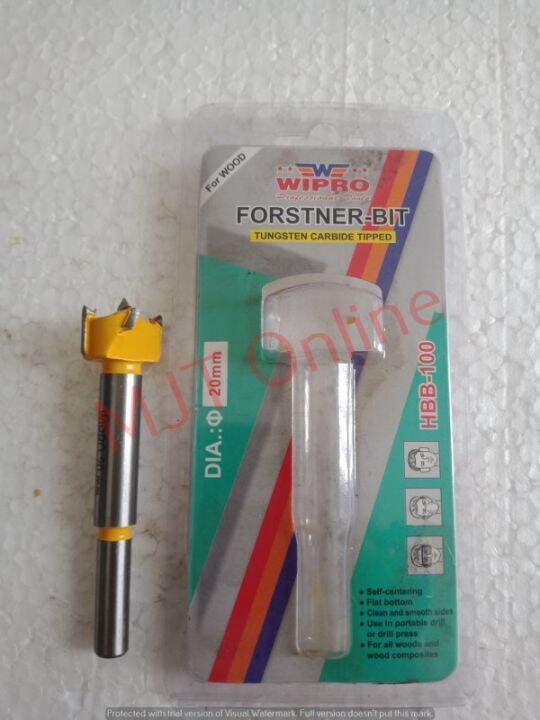 Forstner Bit Mata Bor Pelubang Kayu Engsel TCT 20mm WIPRO | Lazada ...