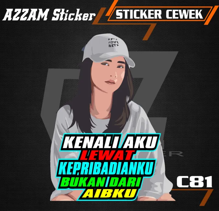 Stiker KENALI AKU decal cewek vektor mobil TRUCK Sticker KATA KATA ...