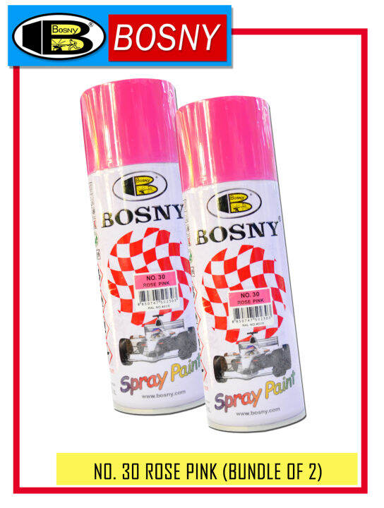Bosny Spray Paint No.30 Rose Pink (Bundle of 2) | Lazada PH