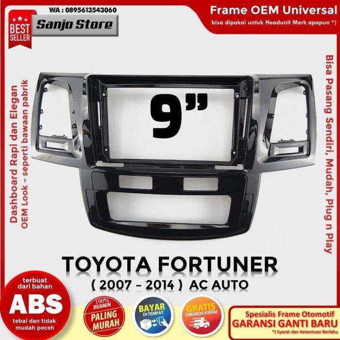 SNJ Frame PNP Head Unit Android 9 inch TOYOTA FORTUNER VNT 2005-2014 ...