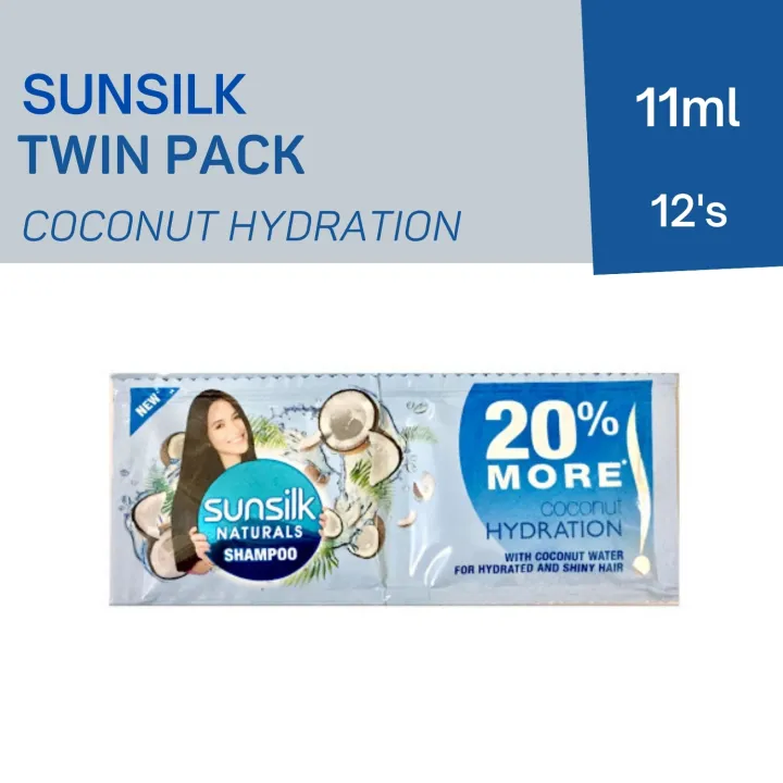 Sunsilk Twin Pack Sachet Shampoo (12's) (Light Blue) | Lazada PH