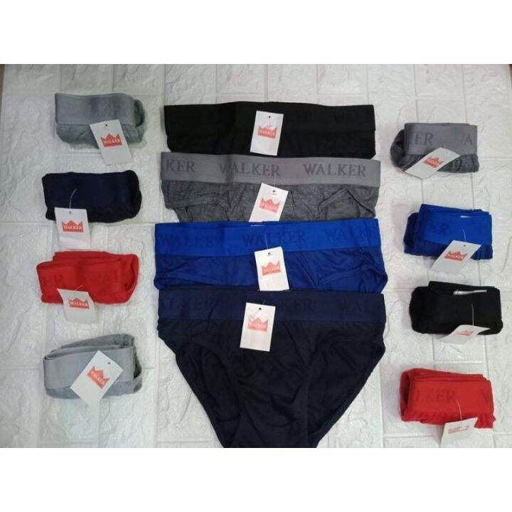 NEW DESIGN WALKER BRIEF plain 12pcs.Or 1Dozen ASSORTED COLOR FOR MEN ...