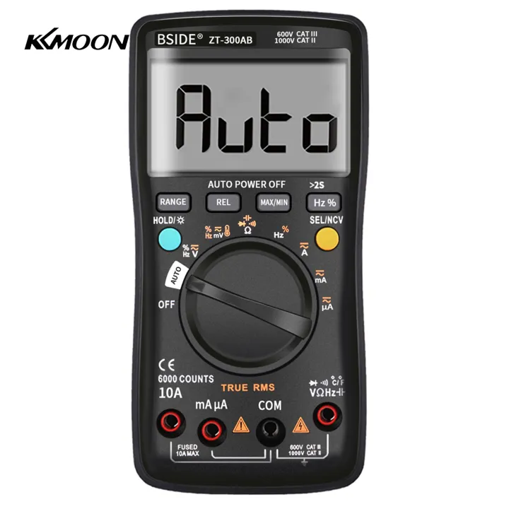 KKmoon BSIDE Multimeter Auto/Manual Range Digital Universal Meter 6000 ...