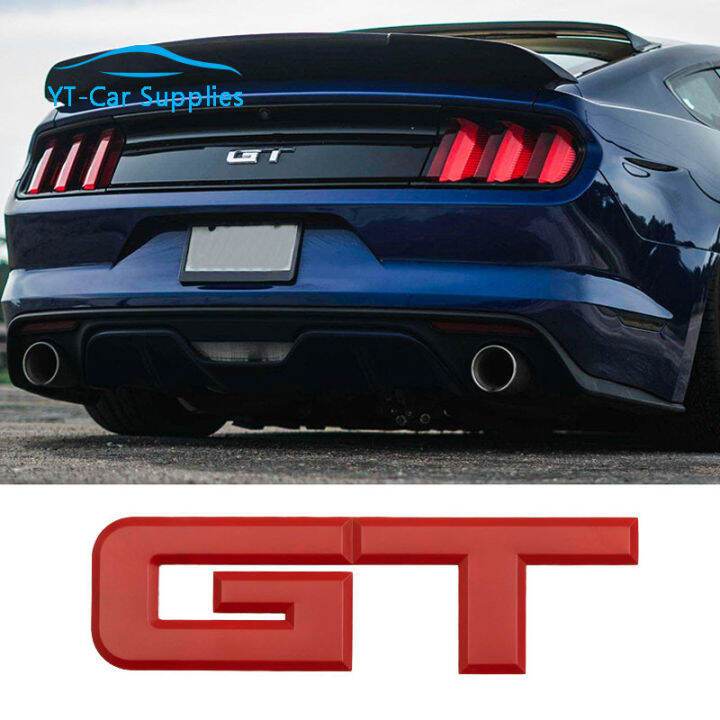 Car metal sticker GT LOGO tail box decoration Emblems For 15-19 Ford ...