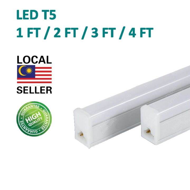 LED tube light T5 1FT 2 FT 3 FT 4FT HIGH QUALITY BRIGHNESS | Lazada