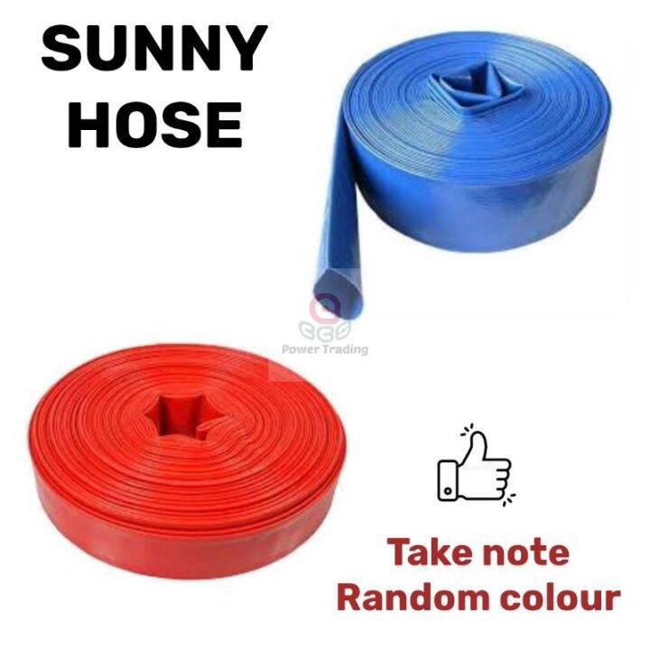 20 METER LENGTH BLUE DISCHARGE HOSE SUNNY HOSE 1 INCH - 6 INCH | Lazada