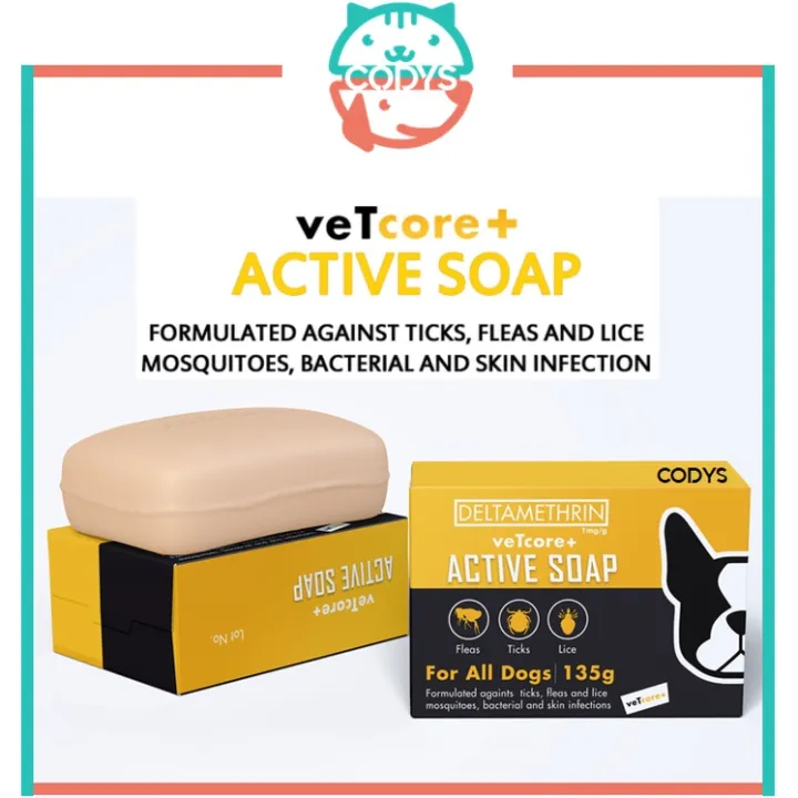 Vet Core+ Active Dog Soap (Deltamethrin) 135g | Lazada PH