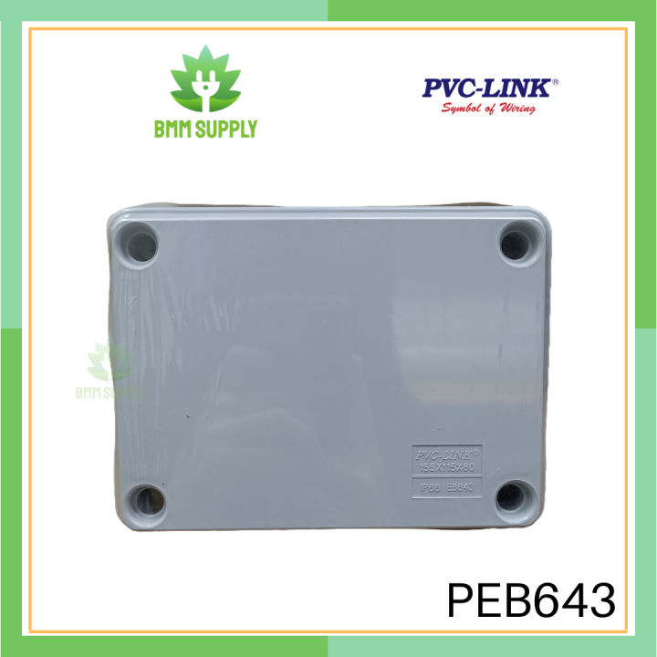 PVC-LINK #PEB643 PVC ENCLOSURE BOX / JUNCTION BOX; 115*115*80MM | Lazada