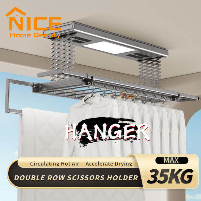 Automatic Lifting Ultra-thin Electric Clothes Hanger Electric Ceiling ...