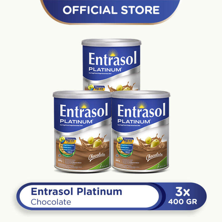 TRIPLE PACK: ENTRASOL PLATINUM CHOCOLATE 400G - 3 PCS | Lazada Indonesia