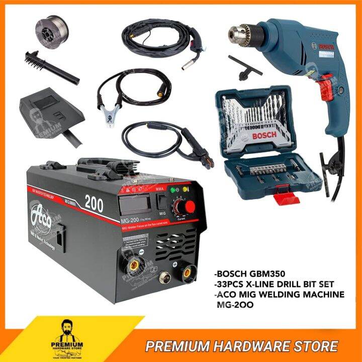 BOSCH GBM 350 Hand Drill + BOSCH 33PCS X-Line Screwdriver Bit & Drill ...