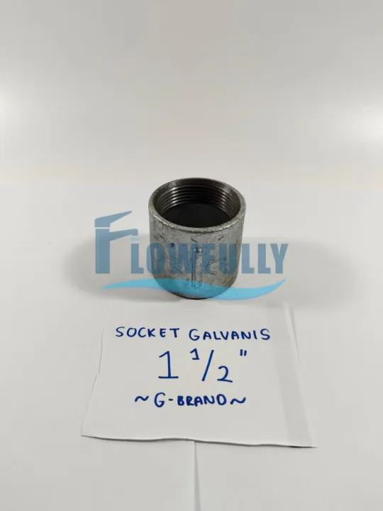 SOCKET BESI GALVANIS 1 1/2 INCH G BRAND SOK SOCK LURUS 1,5 DIM | Lazada ...