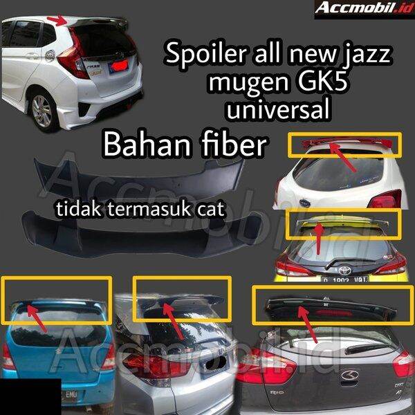 Promo spoiler honda jazz mugen gk5 universal Keren | Lazada Indonesia