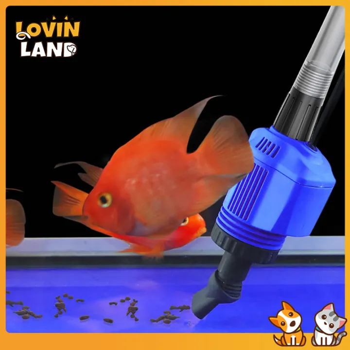 Lovinland Powerful Suction Aquarium Electric Syphon Operated Sand ...