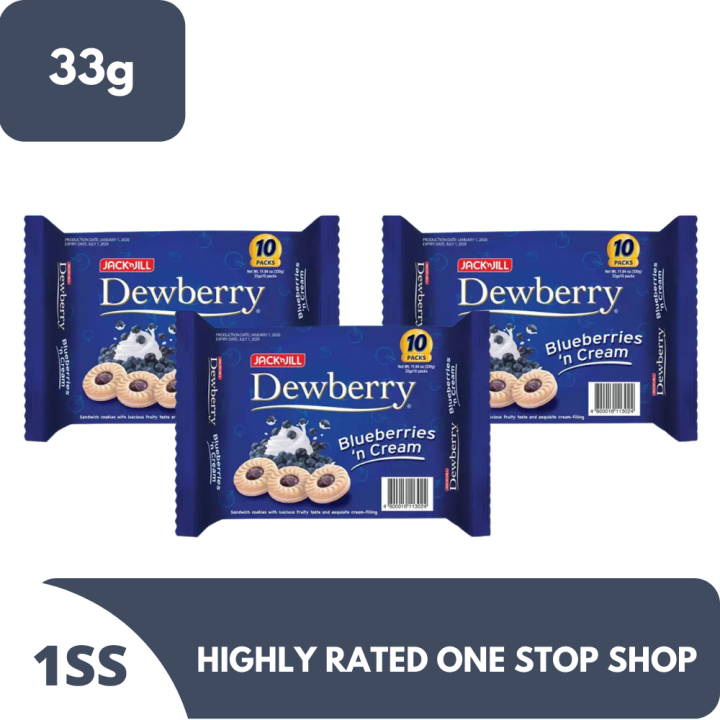 Dewberry Blueberries 'n Cream 10's 33g x 3Packs | Lazada PH