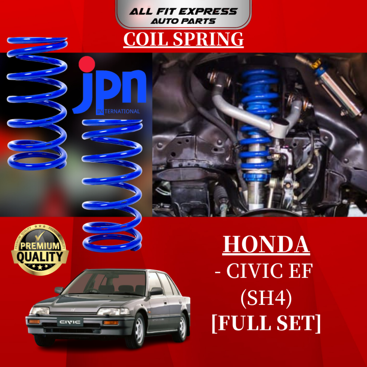 HONDA CIVIC EF (SH4) JPN COIL SPRING FULL SET (FRONT / REAR) (LEFT ...