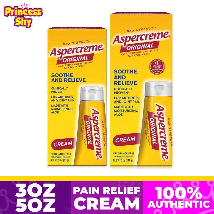 Aspercreme Original Max Strength Pain Relief Cream Fragrance Free 3 oz ...