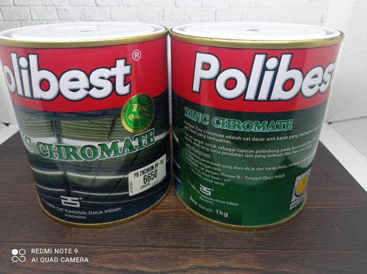 Zinc Chromate 1kg Polibest,Menie Besi 1kg Polibest 6650 | Lazada Indonesia