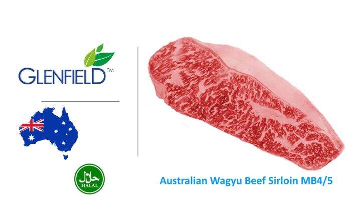 Australian Grainfed Wagyu Sirloin Steak MB4/5, 250g+/- | Lazada