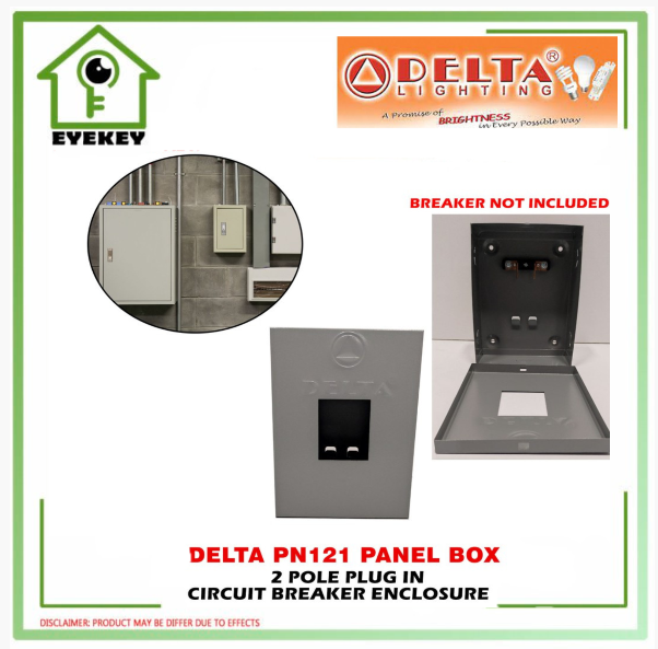 Delta PN121 Panel Box 2 Pole Plug in Circiut Breaker Enclosure | Lazada PH
