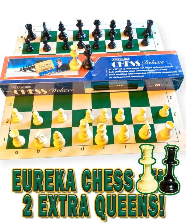 ORIGINAL EUREKA CHESS SET with 2 EXTRA QUEENS!!! | AUTHENTIC EUREKA ...