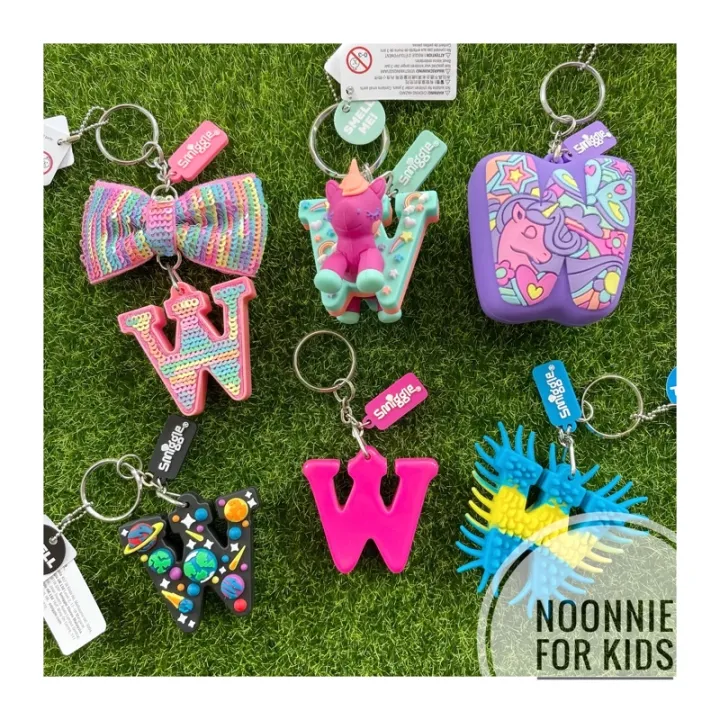 พวงกุญแจตัวอักษร W Smiggle Scented Alphabet Keyrings ดีไซน์น่ารัก แท้ ...