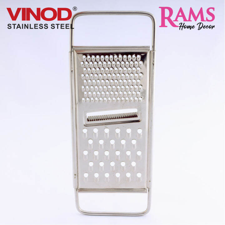Vinod Stainless Steel 3 Use Grater / Multipurpose Grater / Kitchen ...