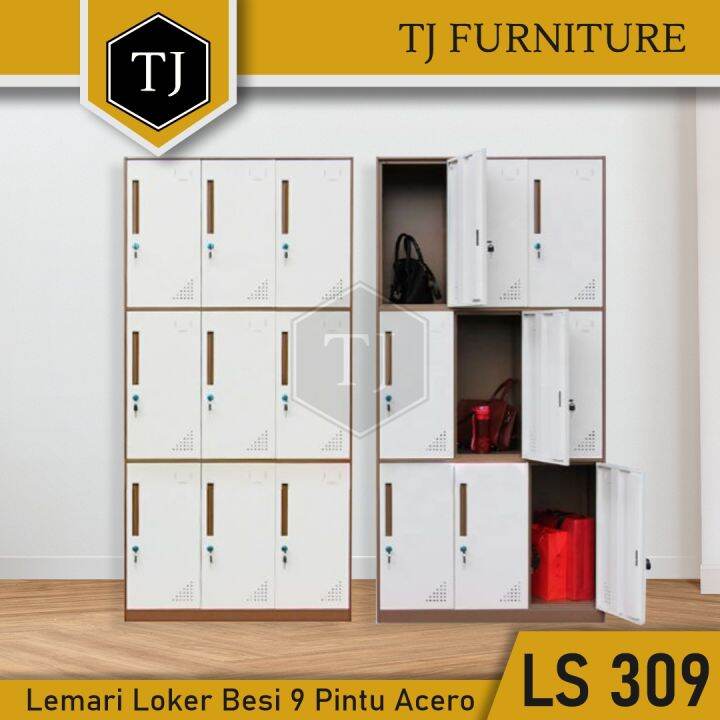 Acero Loker Besi / Lemari Arsip / Locker Kantor Besi 9 Pintu / Steel ...