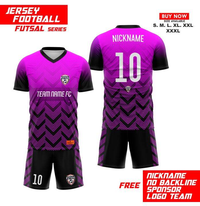 JERSEY FUTSAL SERIES VII Custom (Free Desain LOGO NAMA SPONSOR dan BISA ...