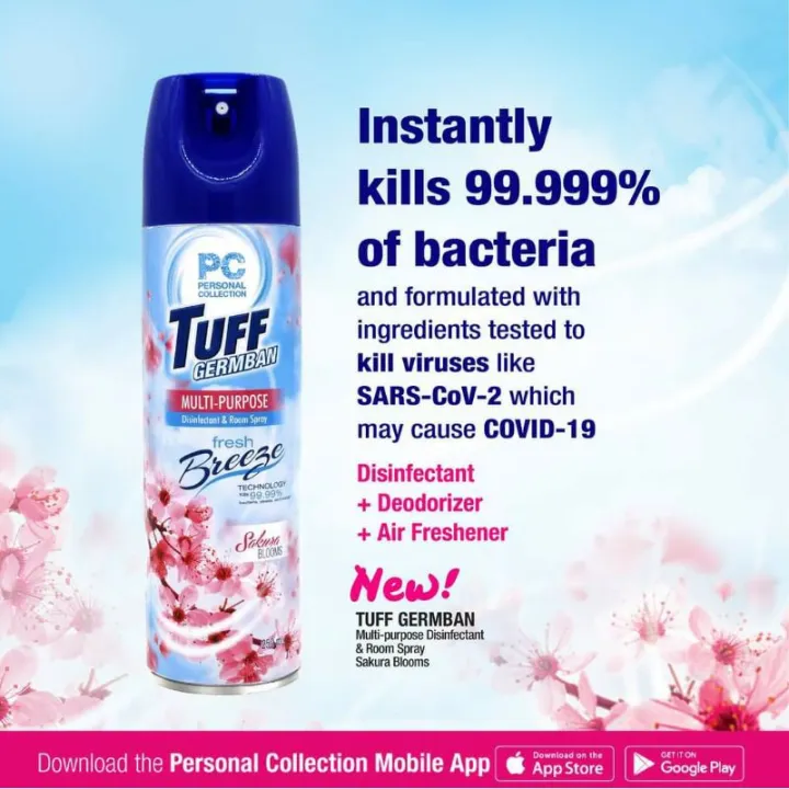Tuff Germban Multi-purpose Disinfectant & Room Spray Sakura Blooms ...