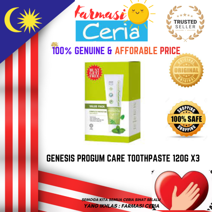 (Dental Care) Genesis Pro Gum Care Toothpaste 120x3 (BUY2 FREE1 SET ...