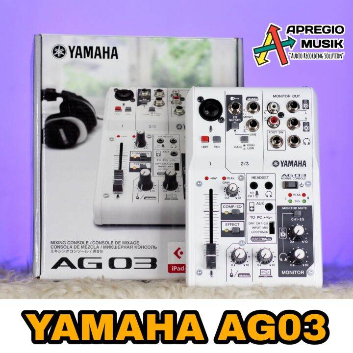 Yamaha AG Series Soundcard Mixer Audio Interface AG03 AG06 | Lazada Indonesia