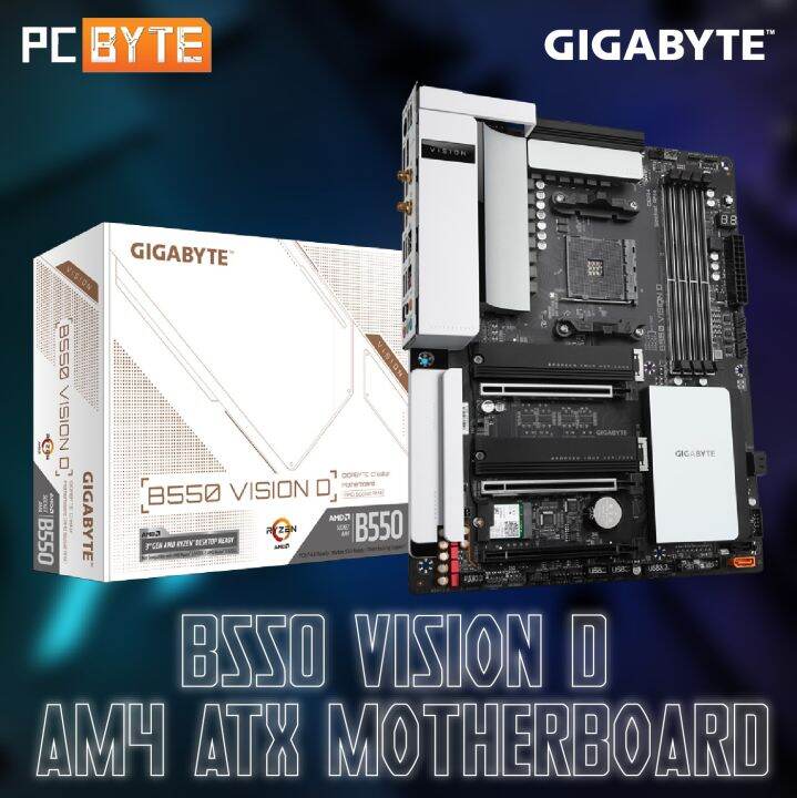 GIGABYTE B550 VISION D - Ryzen AM4 ATX GAMING MOTHERBOARD | Lazada