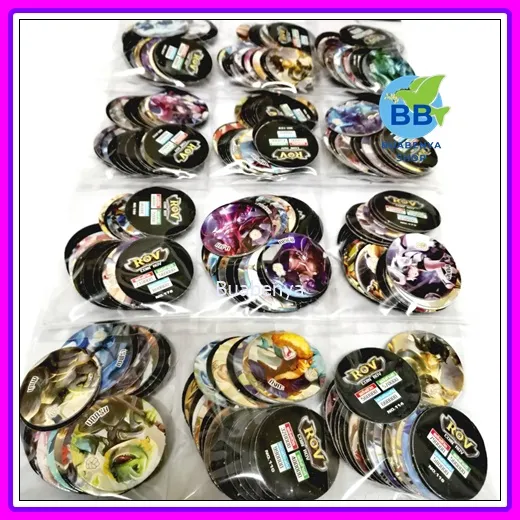 NEW **180 ชิ้น / การ์ด Rov เหรียญ Rov อาร์โอวี ด้านหลังสีดำ รุ่นใหม่ ...