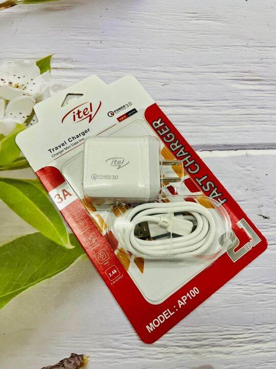 ITEL 3A Fast Travel Charger 3.0 Power Adapter/Micro Android V8 Usb ...