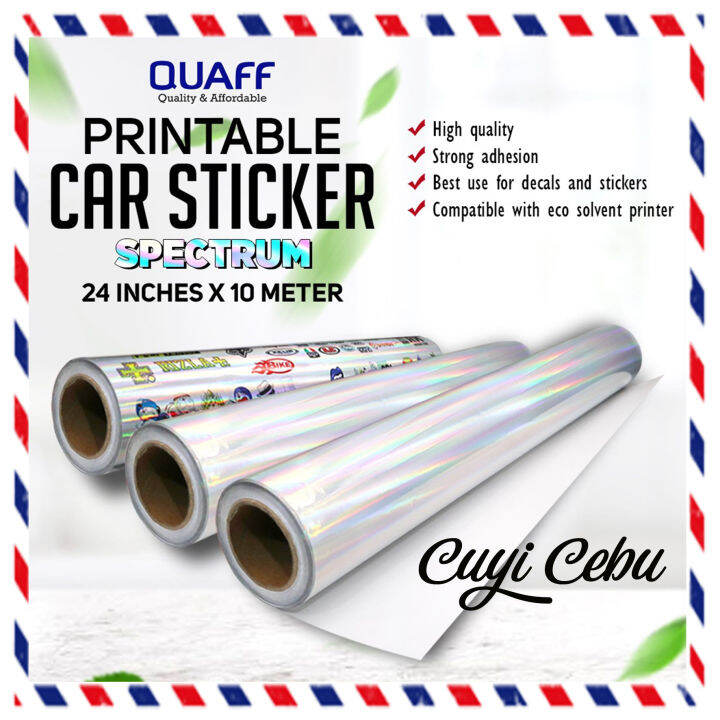 1Meter Quaff ECO-Solvent Printable Car Sticker Spectrum / Reflective ...