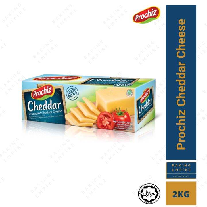 Prochiz Processed Cheddar Cheese Block 2kg | Lazada