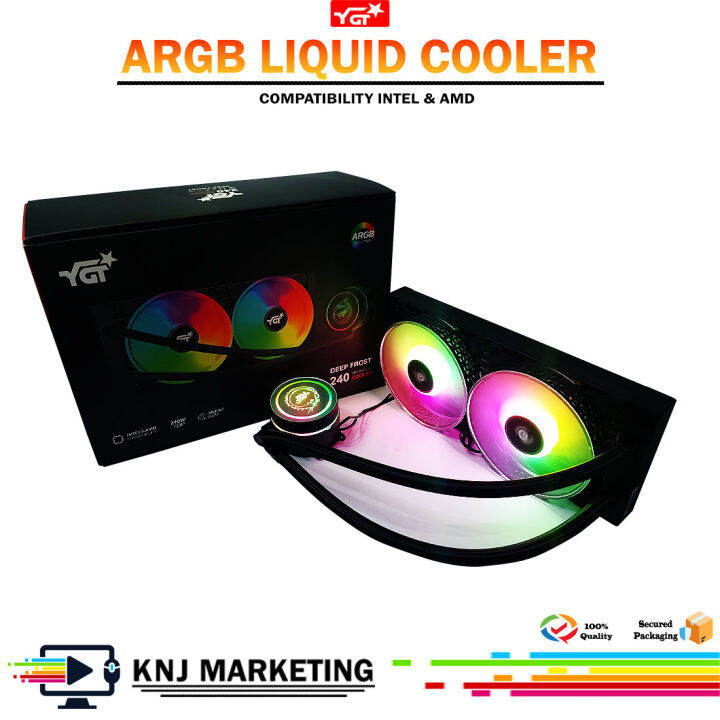YGT ARGB LIQUID COOLER Deep Frost, ARGB LIGHTING SYNC 120MM/240MM/360MM | Lazada PH