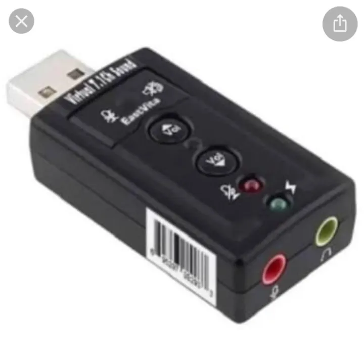 Mini USB 2.0 Virtual External 7.1 Channel Sound Card Adapter | Lazada PH