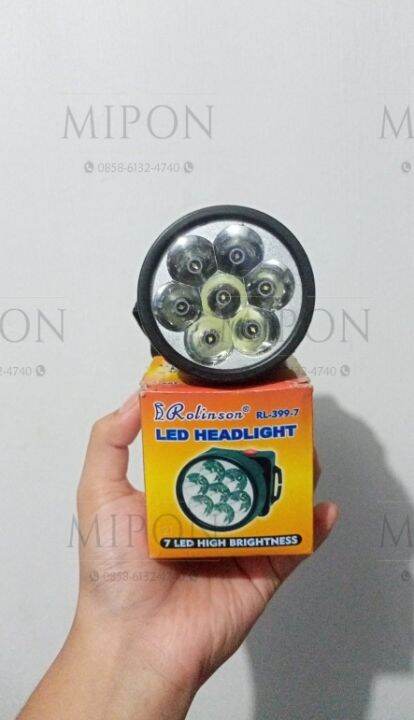 Head Lamp Lampu Kepala 7 LED Baterai | Lazada Indonesia