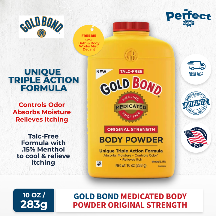 Gold Bond Medicated Original Strength Body Powder 10.0 oz | Lazada PH