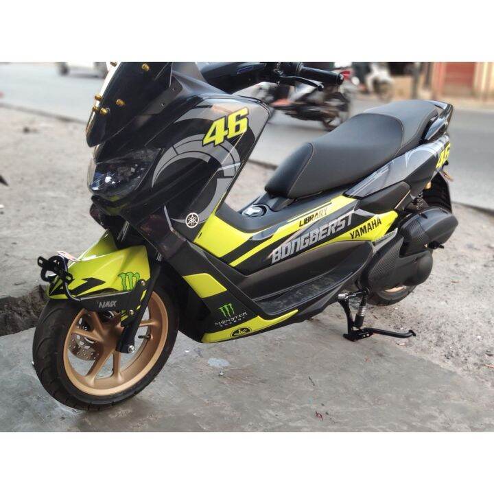 Stiker Nmax Decal Full Body Nmax Premium Grey Monster Energy Glossy ...
