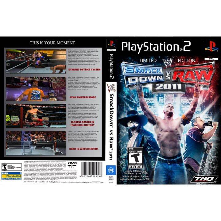 แผ่นเกมส์ PS2 WWE SmackDown vs. Raw 2011 คุณภาพ ส่งไว | Lazada.co.th