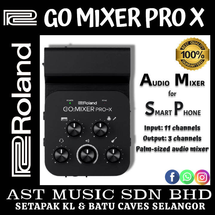 Roland Go Mixer Pro X Audio Mixer for Smartphones | Lazada