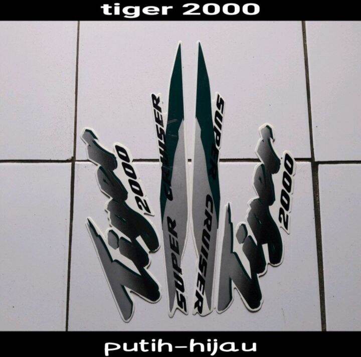 STIKER STRIPING LES LIS BODI MOTOR TIGER OLD LAMA TAHUN 2000 WARNA ...
