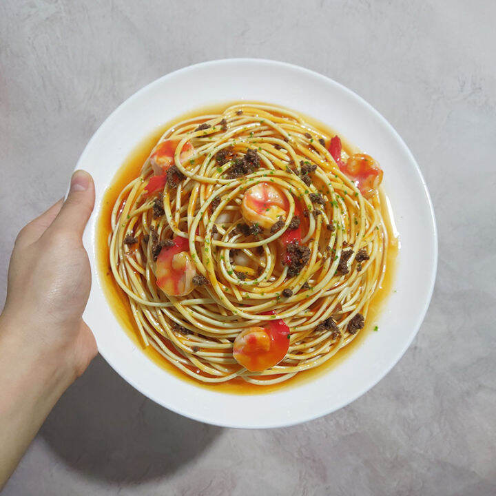 Simulation spaghetti model beef sauce fried powder fake food food ...